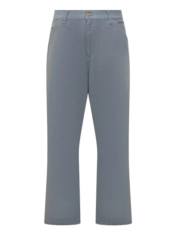 Carhartt Work In Progress Flared Cotton Pants - Blue
