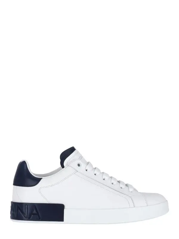 Dolce & Gabbana Leather Sneakers - Blue