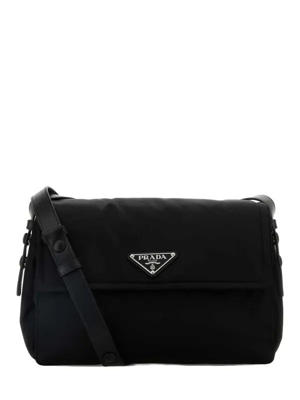 Prada Re-nylon Demi-lune Shoulder Bag - Black