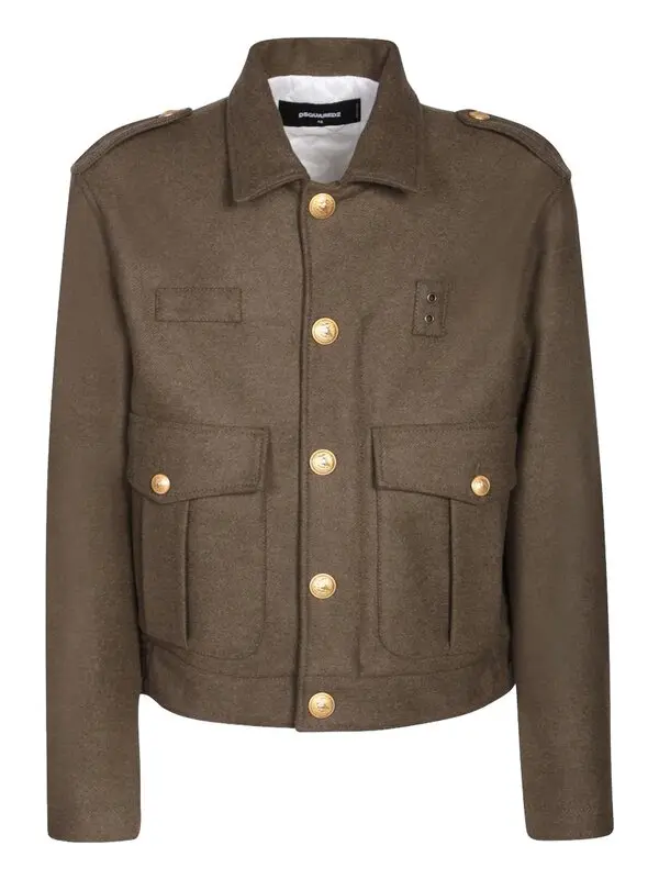 Dsquared2 Wool-blend Livery Jacket - Green