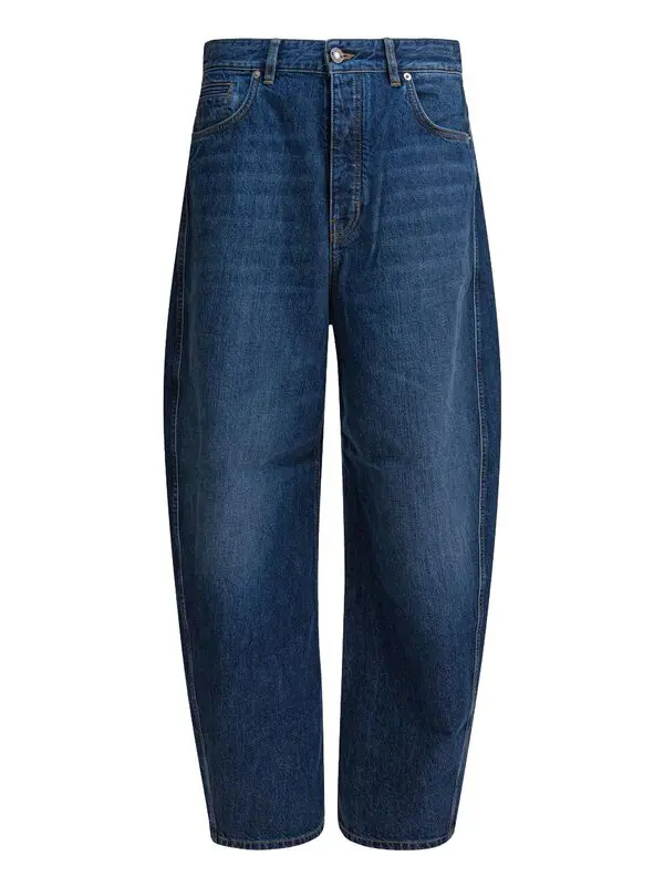 Givenchy Washed Denim Wide-leg Jeans - Blue