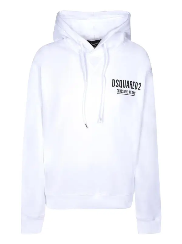 Dsquared2 Cotton Hoodie - White