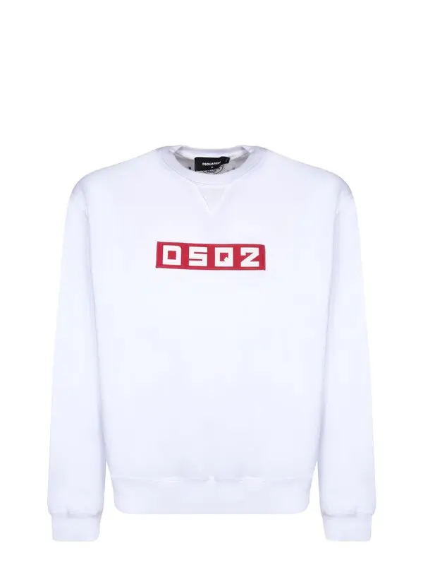 Dsquared2 Cotton Sweatshirt With Logo - White