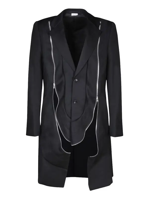 Comme Des Garçons Wool Coat - Black