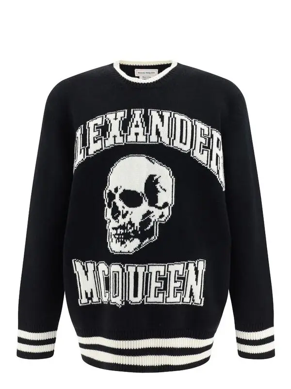 Alexander McQueen Skull Print Pullover - Black