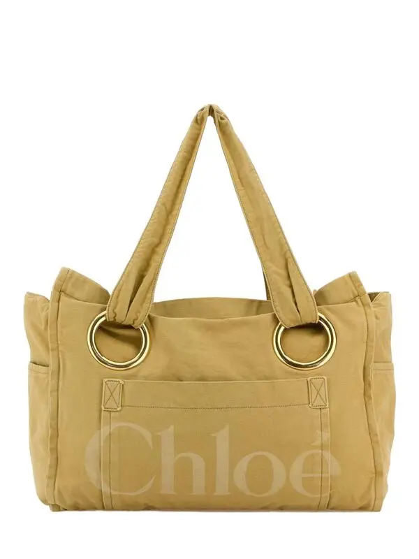 Chloé Canvas Shopping Bag - Yellow