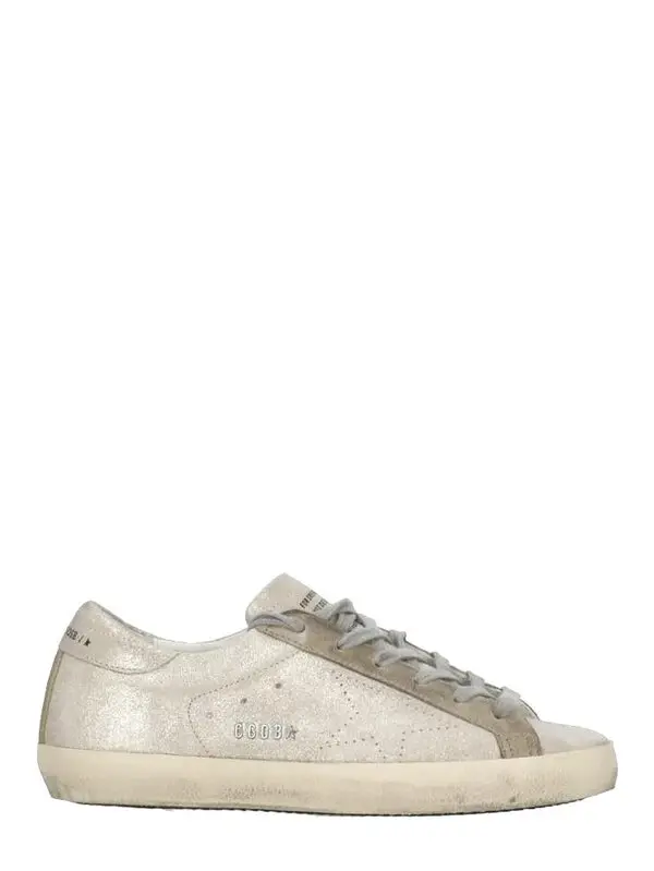 Golden Goose Super-star Glitter Sneakers - Beige
