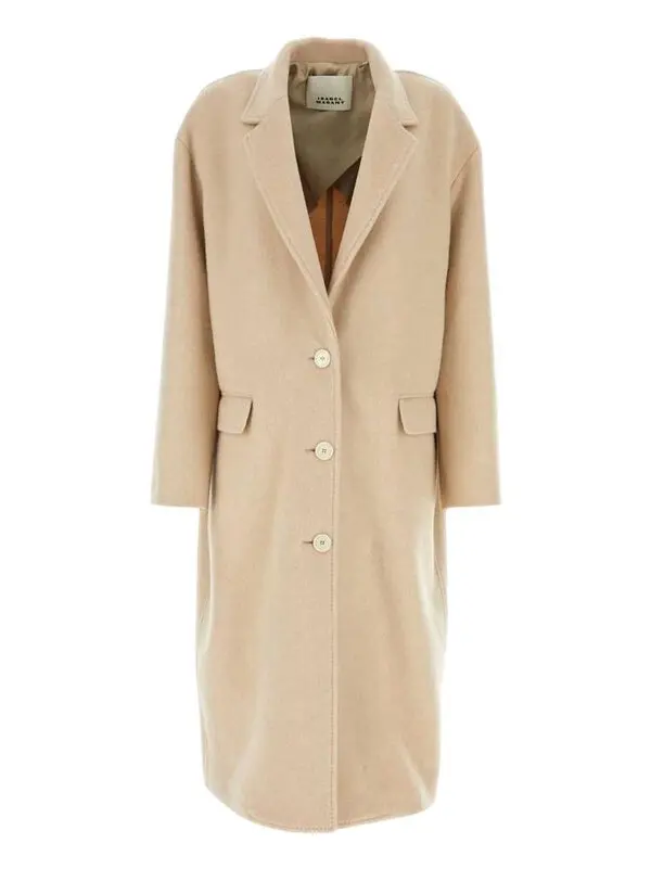 Isabel Marant Ephezia Coat - Beige O Tan