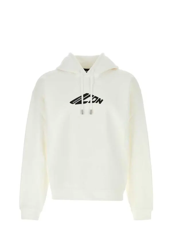 Dsquared2 Cotton Blend Sweatshirt - White