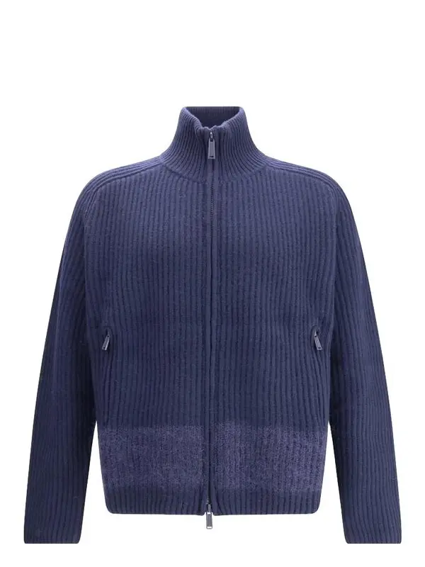 Dsquared2 Ribbed Knit Cardigan - Blue