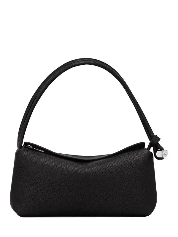 Longchamp Le Roseau East/west Leather Shoulder Bag - Black