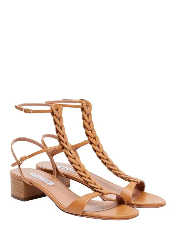 AQUAZZURA Destiny 35 Gladiator Sandals - Brown