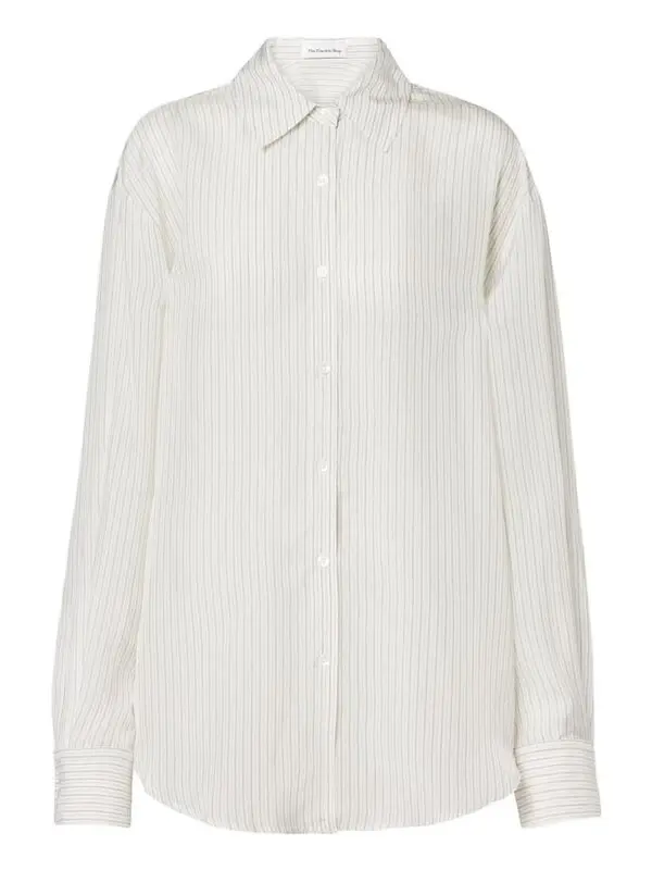 THE FRANKIE SHOP Peri Striped Shirt - White
