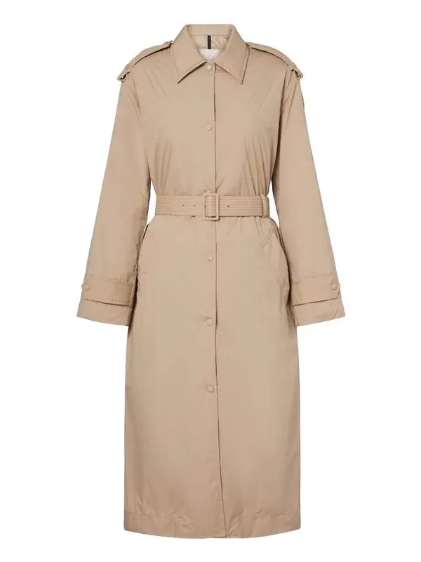Moncler Yevre Down Trench Coat - Beige