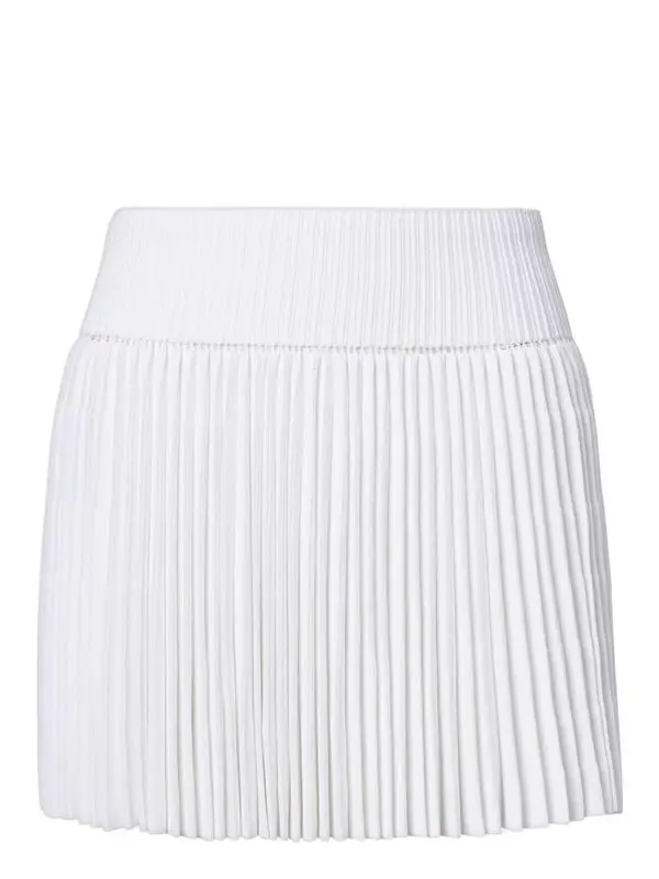 Alaïa Plissé Mini Skirt - White