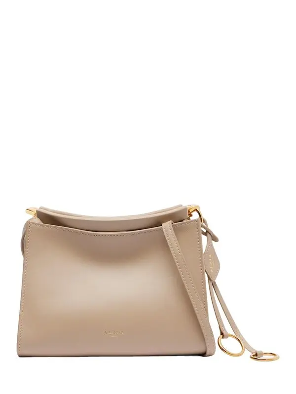 Alaïa Le Click Small Leather Shoulder Bag - Beige