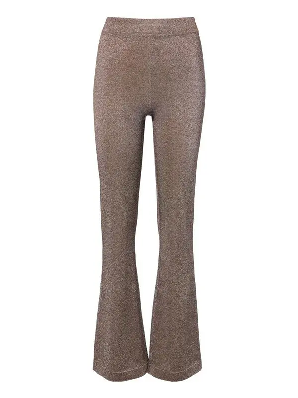 Missoni Lamé Flared Pants - Brown