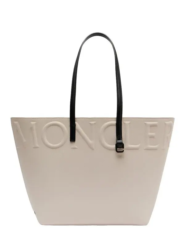 Moncler Tote Bag With Detachable Pouch - White