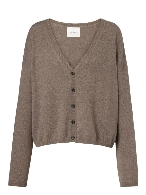 LISA YANG Abby Cashmere Cardigan - Brown