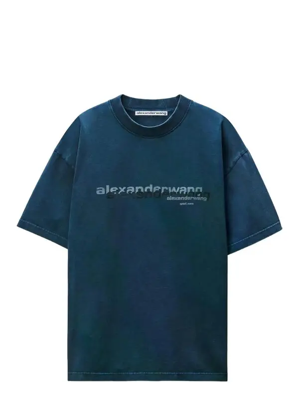 Alexander Wang Logo-print T-shirt - Blue
