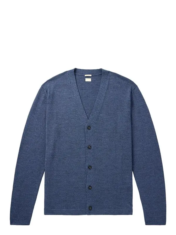Massimo Alba Darcy Virgin Wool Cardigan - Blue