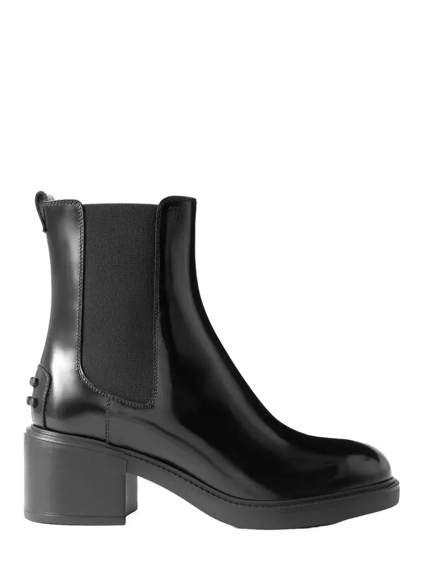 TOD'S Gomma T60 Leather Chelsea Boots - Black
