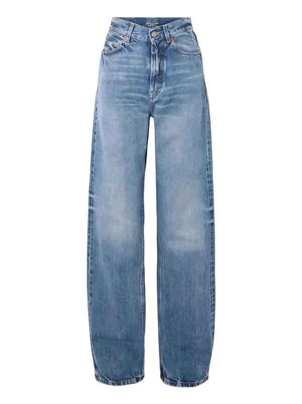 Saint Laurent High-rise Wide-leg Jeans - Blue