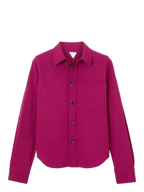 Bottega Veneta Faille Shirt - Purple