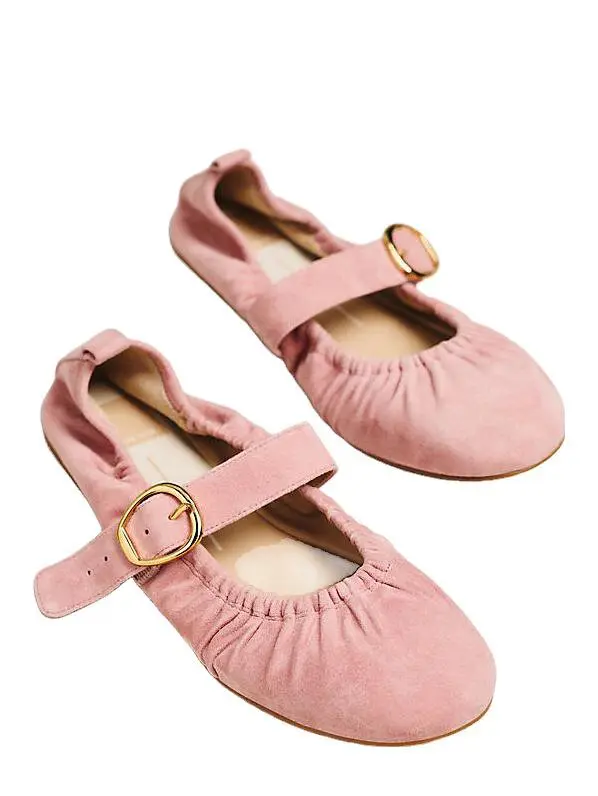 Dolce Vita Caely Buckle Ballet Flats - Blush