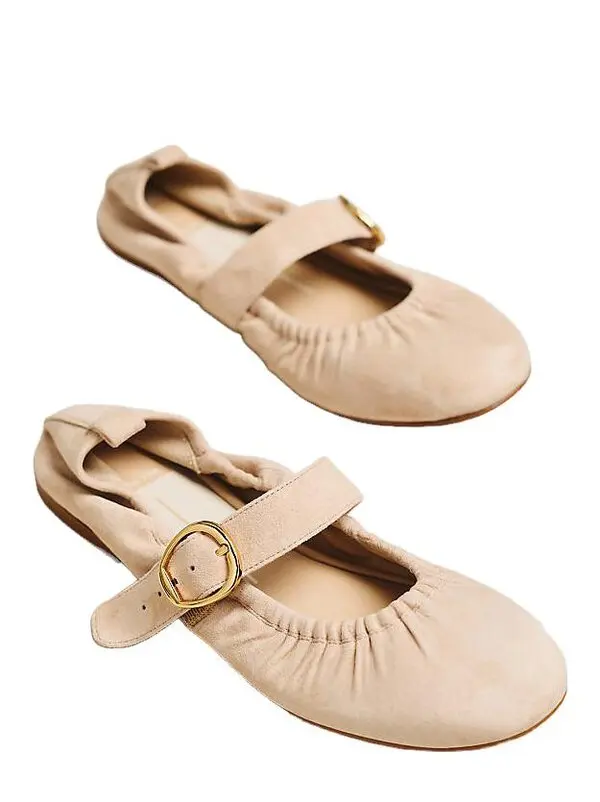 Dolce Vita Caely Buckle Ballet Flats - Camel