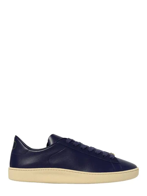 Valentino Garavani V" Logo Leather Sneakers - Blue