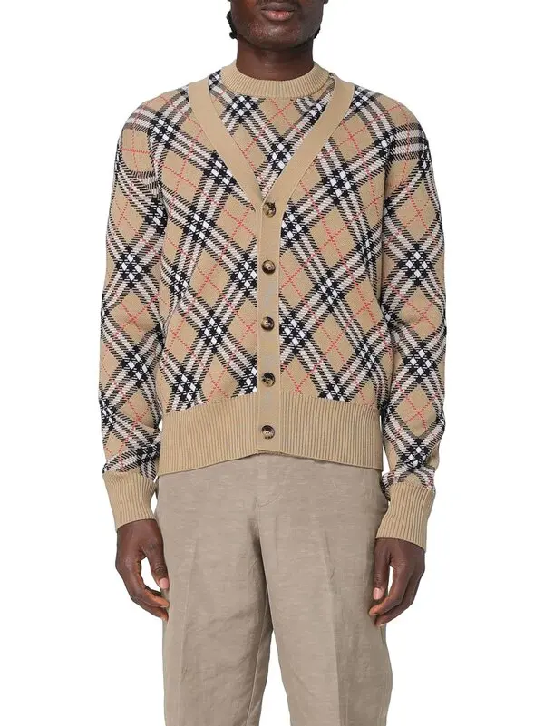 Burberry Argyle Sweater - Sand