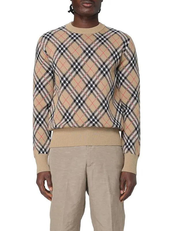Burberry Argyle Sweater - Beige