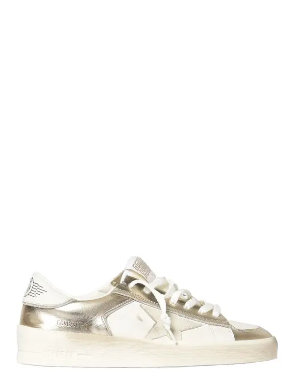 GOLDEN GOOSE Lace-up Sneakers - Gold