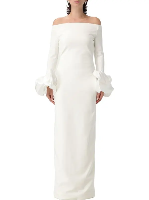Solace London Long Sleeve Gown - Cream