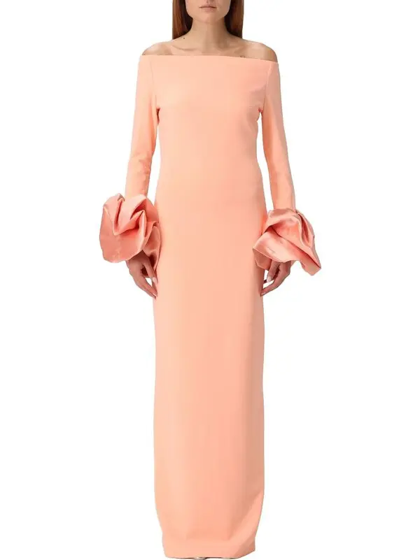 Solace London Long Sleeve Gown - Pink