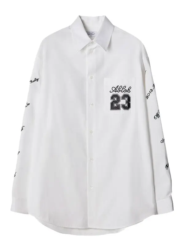 Off-White 23 Logo Heavycot Overshirt - Black