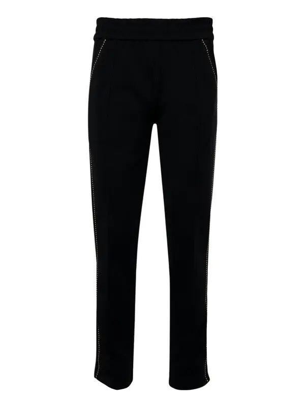 Palm Angels Monogram Stud Track Pants - Black