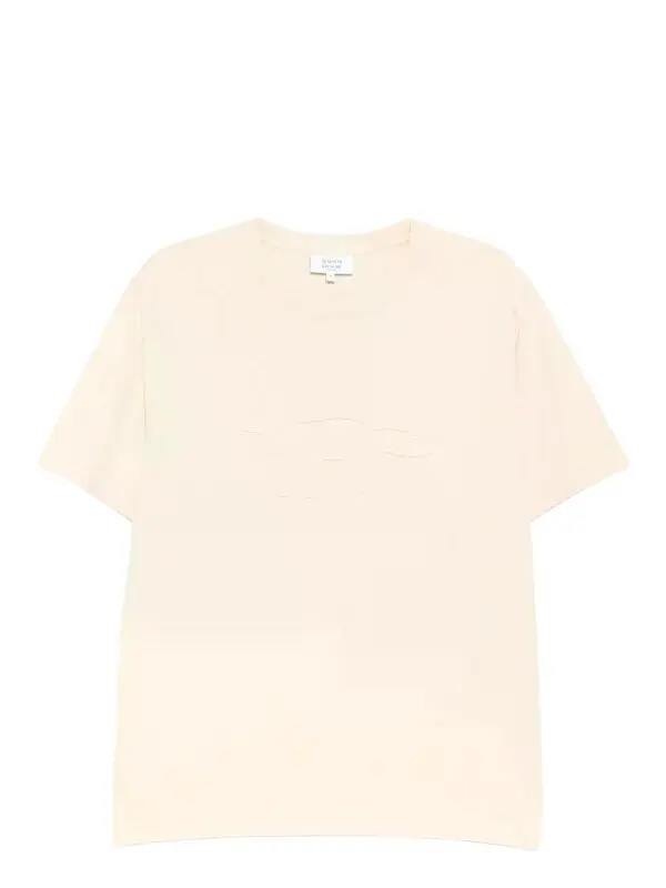 Maison Kitsuné Profile Fox-patch T-shirt - Neutrals