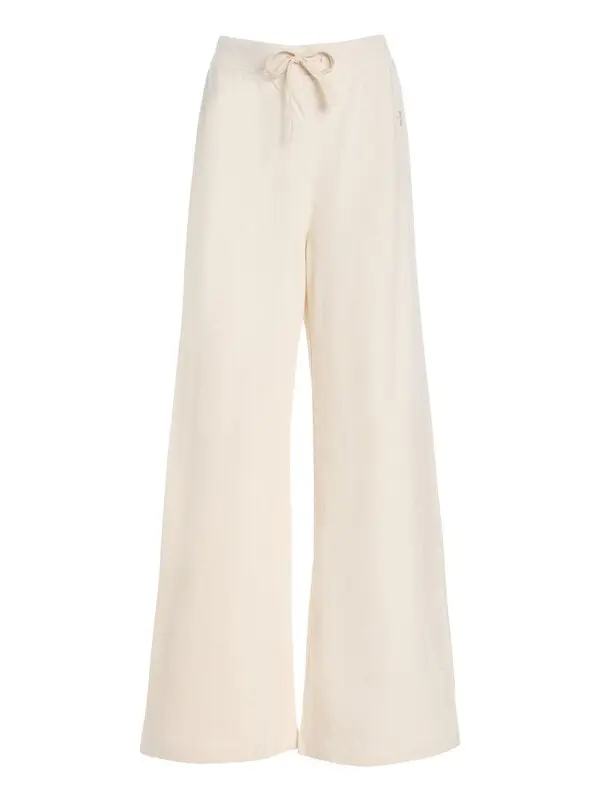 Eterne Cotton Wide-leg Sweatpants - Ivory