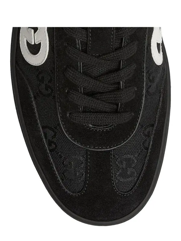 Gucci G75 Suede And Sisma Nylon T-toe Sneakers - Black