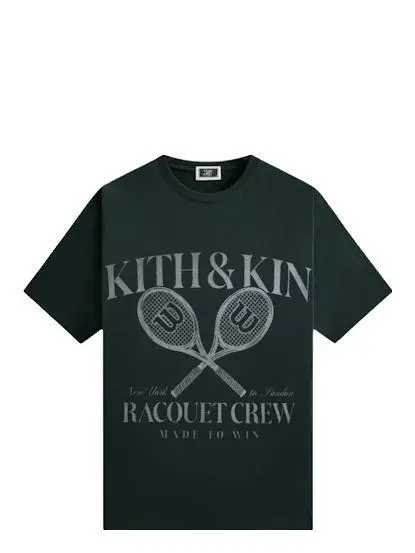 Kith X Wilson Racquet Crew Vintage Tee Shirt - Stadium