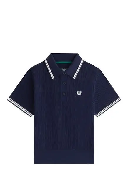 Kith X Wilson Essex Sweater Polo Shirt - Nocturnal