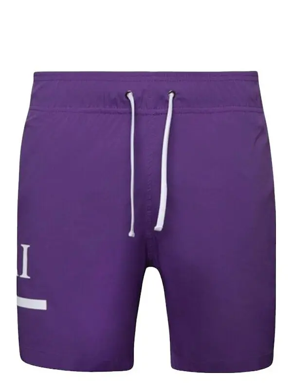 Amiri Ma Bar Logo Swim Shorts - Purple
