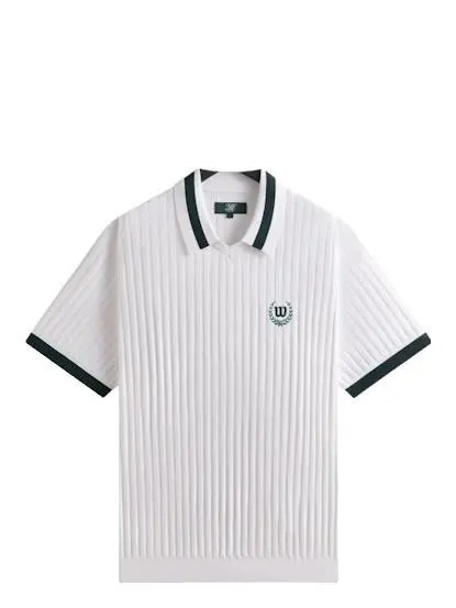 Kith X Wilson Vneck Polo Shirt - White
