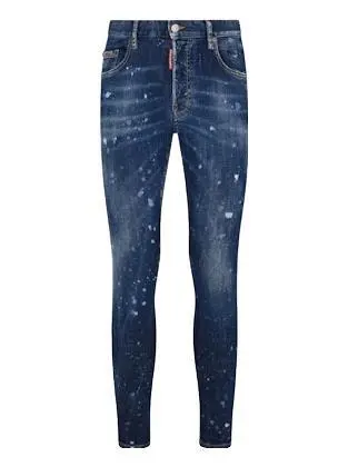 Dsquared2 Super Twinky Splatter Design Jeans - Blue