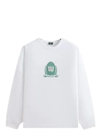 Kith X Wilson Crest Ramble Long Sleeve Tee Shirt - White