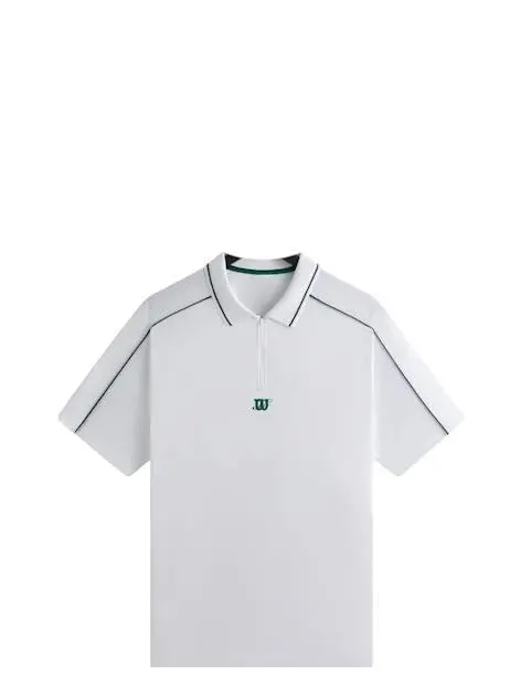 Kith X Wilson Doherty Zip Front Polo - White