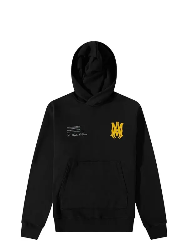 Amiri Military Specs Stencil Hoodie - Black