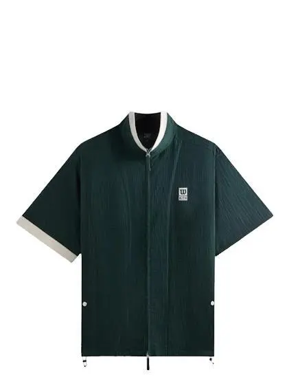 Kith X Wilson Dobby Zip Up Shirt - Stadium
